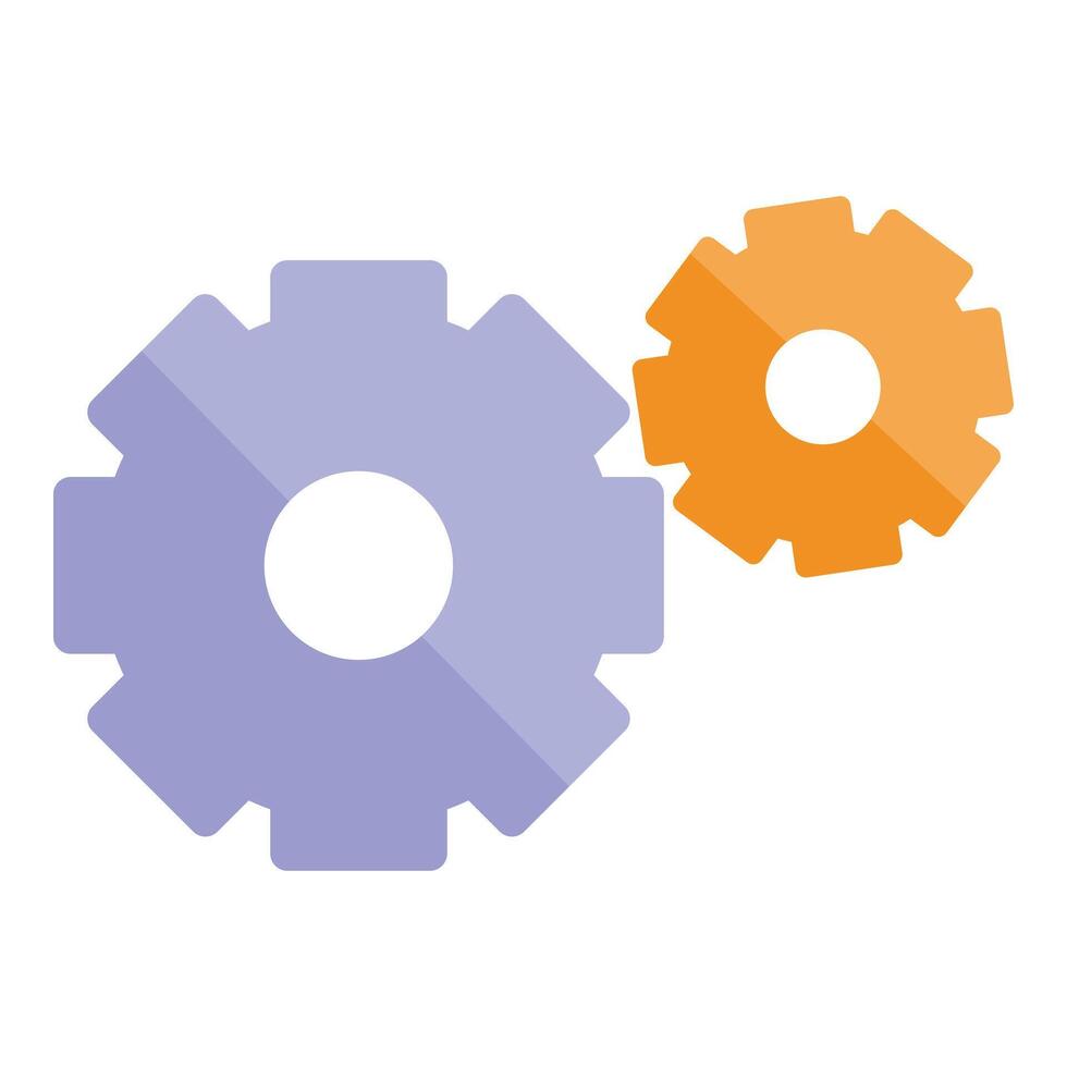 Two gears interlocking representing teamwork and collaboration 50041554 Vector Art at Vecteezy