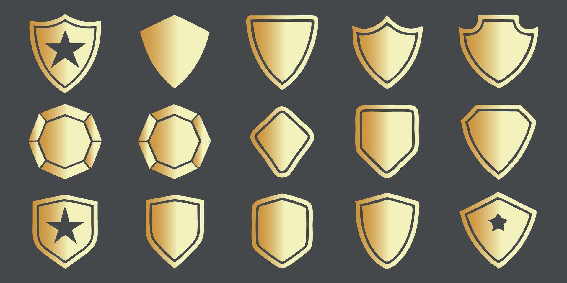 Great lovely golden shield, badges art set. Golden color. 50066260 ... Great lovely golden shield, badges art set. Golden color. 50066260 ...