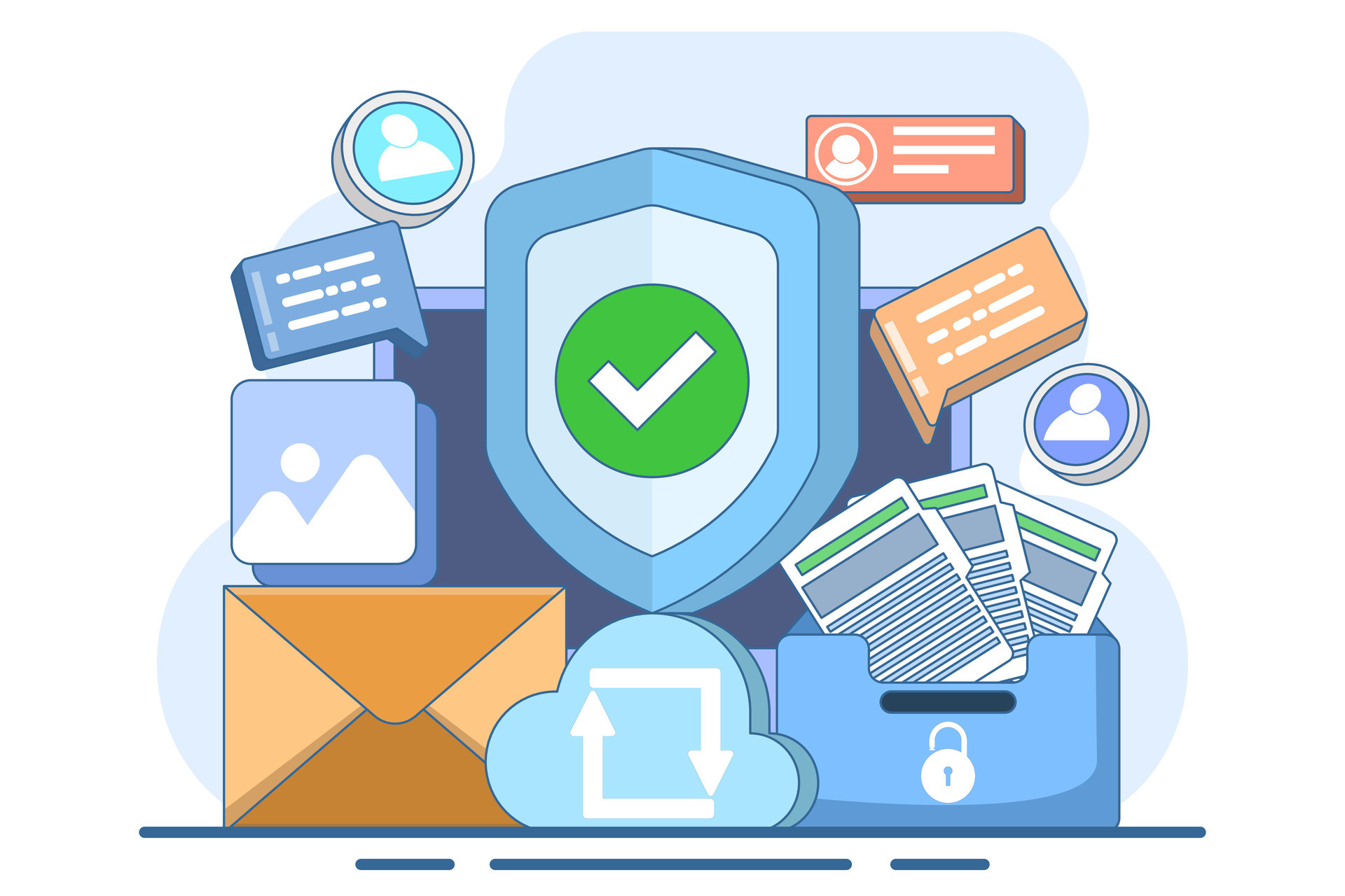 Database Protection Concept Privacy Data Protection Internet Security