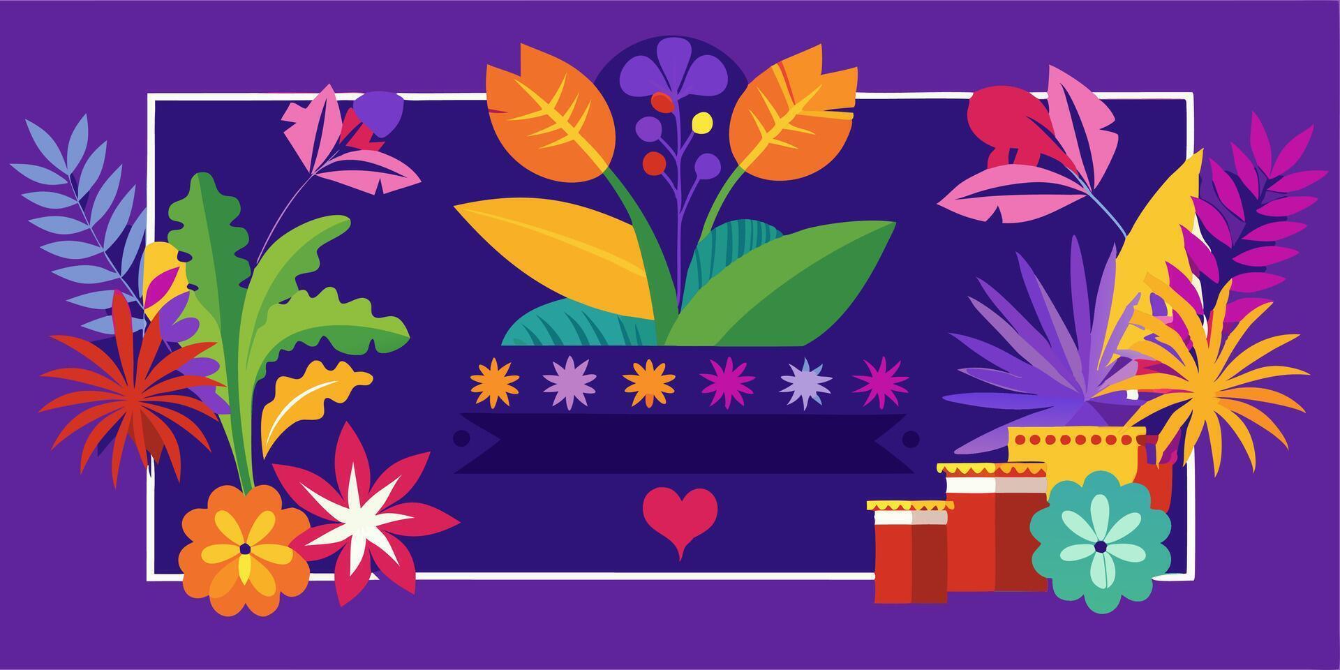 Vibrant Tropical Design Celebrating National Hispanic Heritage Month