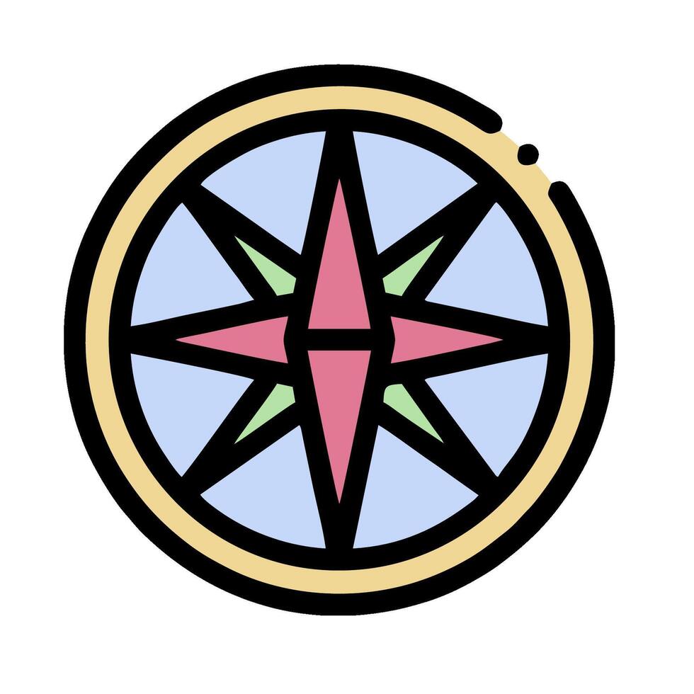 A Compass Rose Icon On A White Background 50069009 Vector Art At Vecteezy