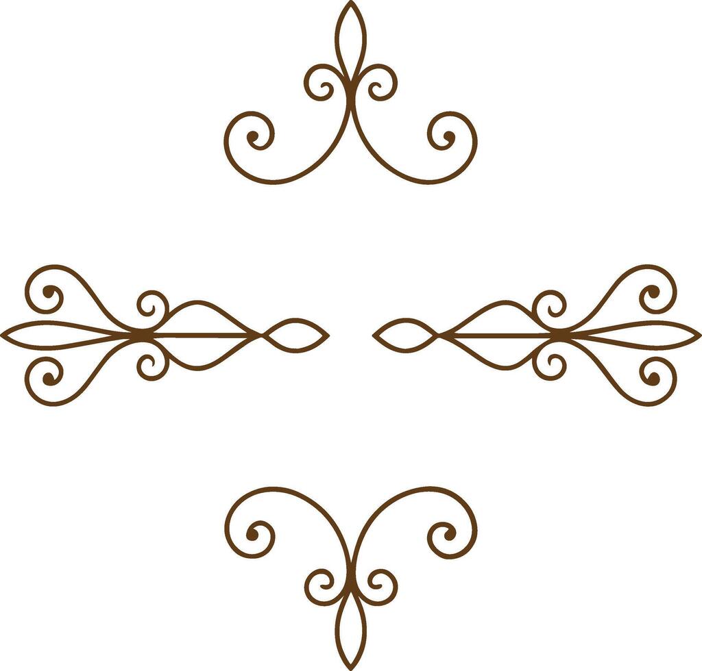 A Set Of Decorative Scroll Designs 50070083 Vector Art At Vecteezy