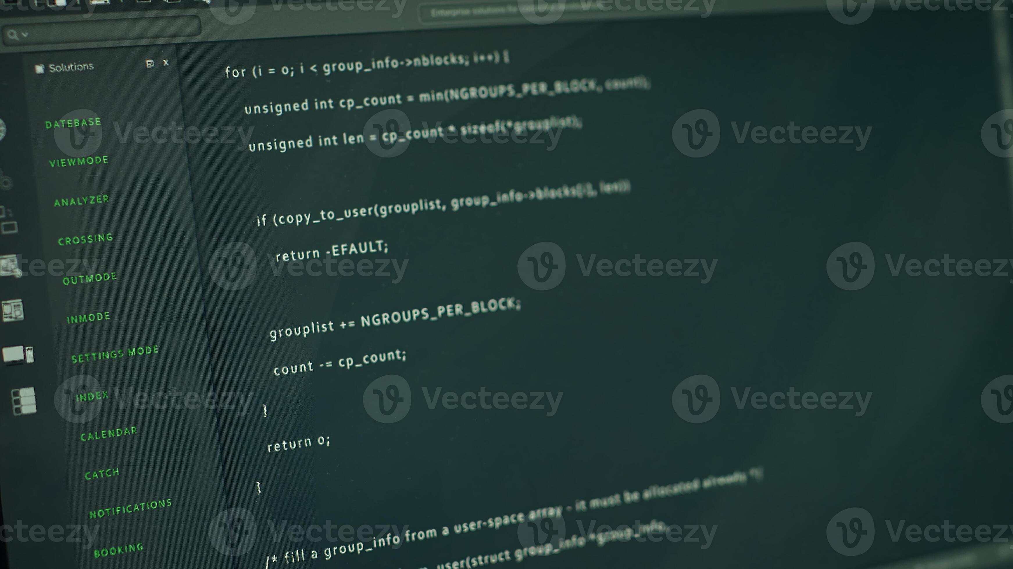Computer Peripherals And Screens In Server Farm Used To Ensure Optimal Performance And