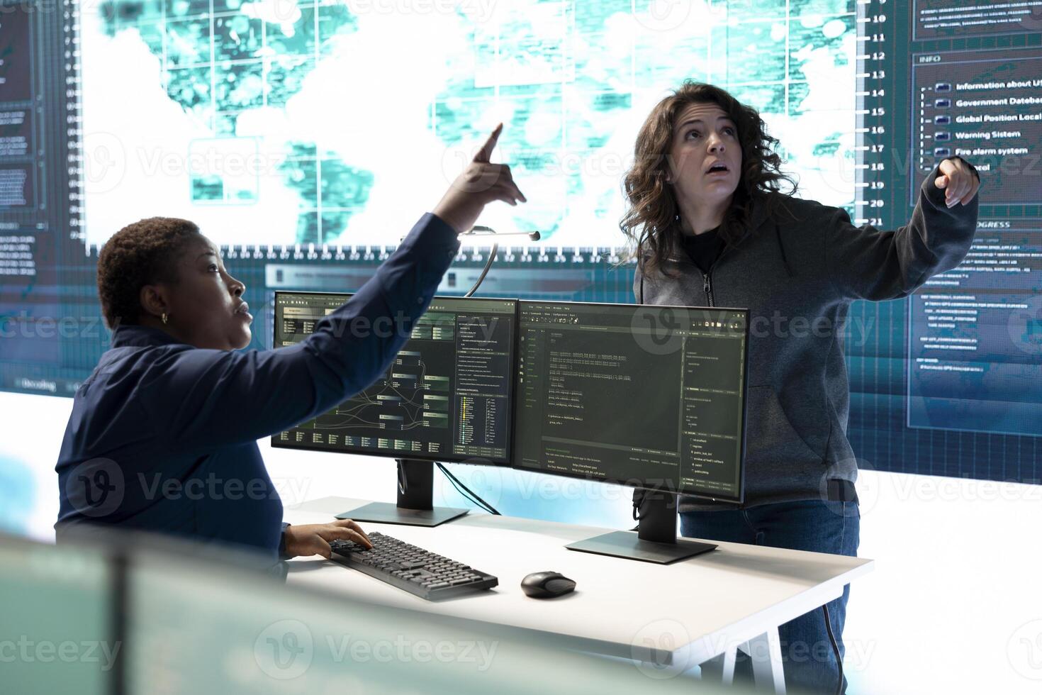 Governmental Agency Team Conducting Cyber Security Monitoring And