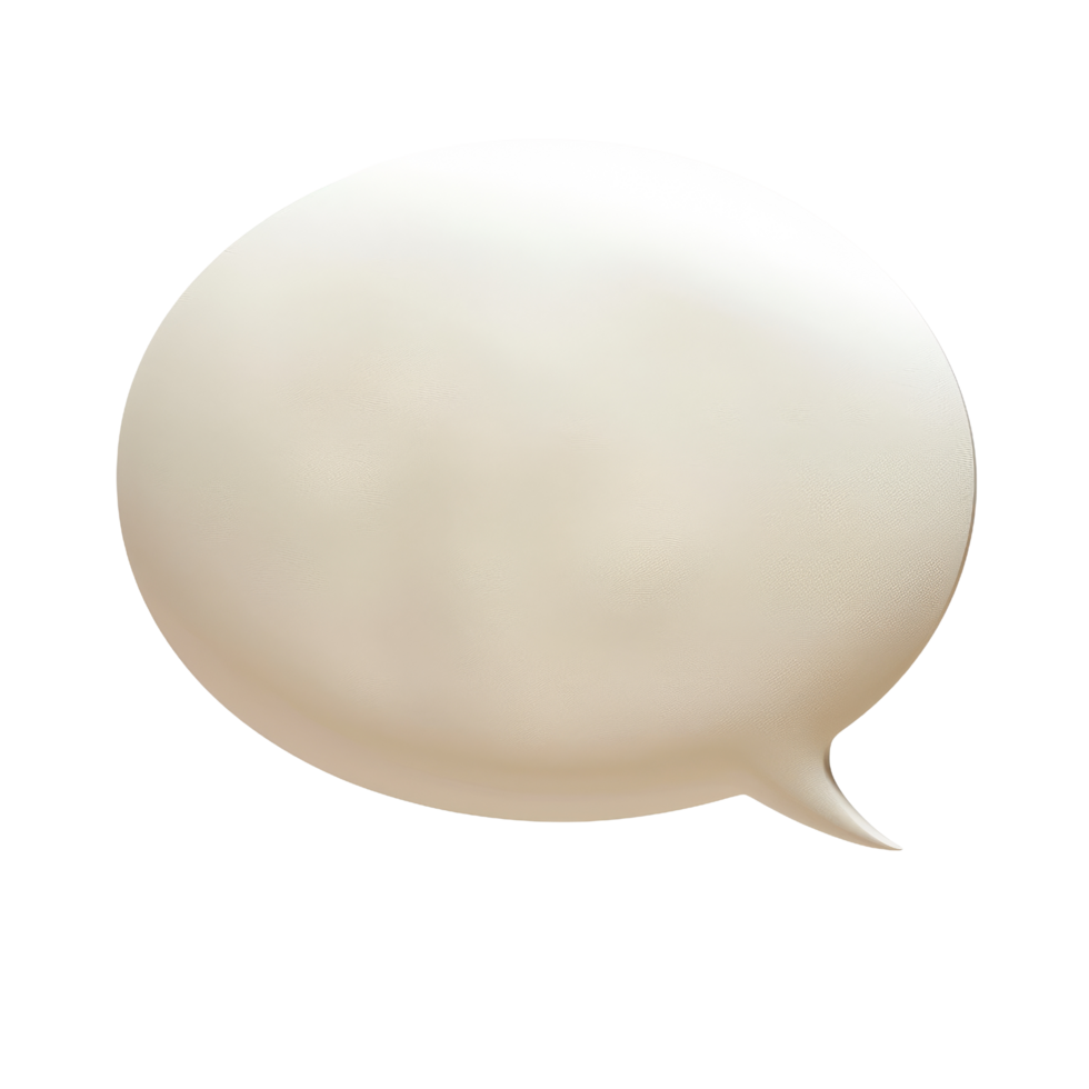 Beige Speech Bubble 50091298 Png