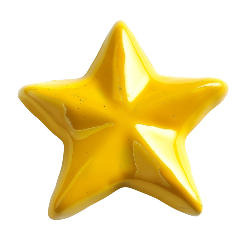 Yellow Star 3D Render 50091323 PNG