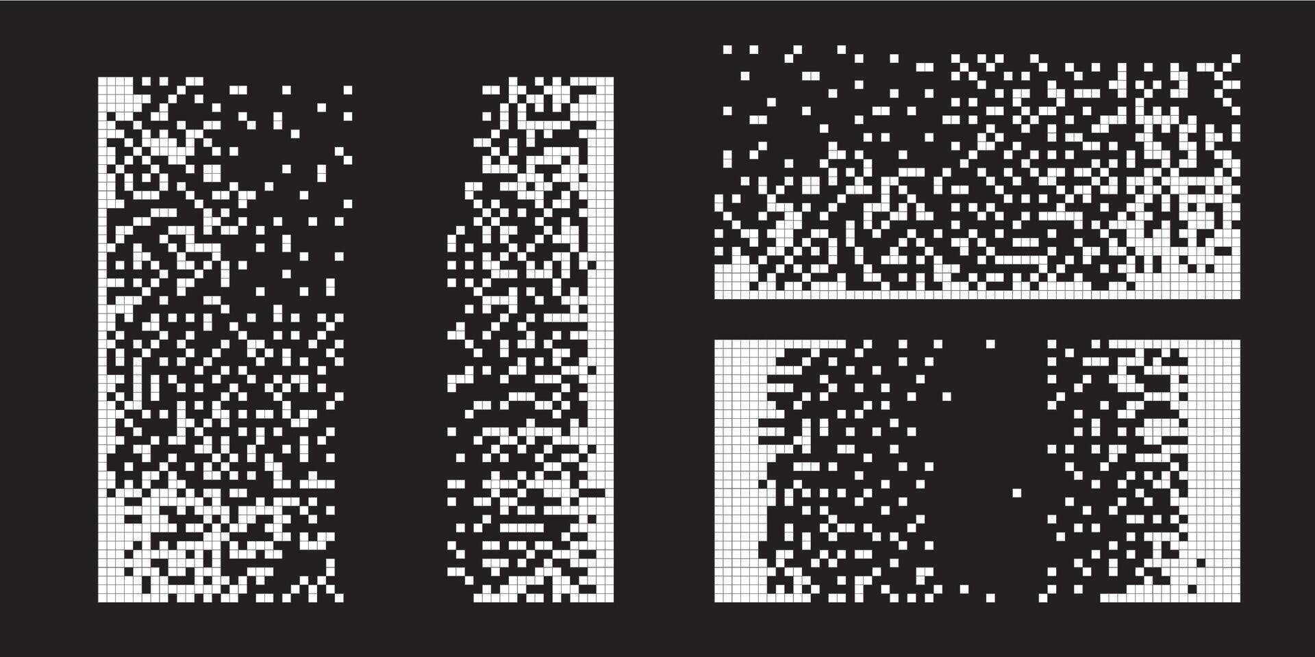 Pixel disintegration background. Decay effect. Dispersed dotted pattern ...