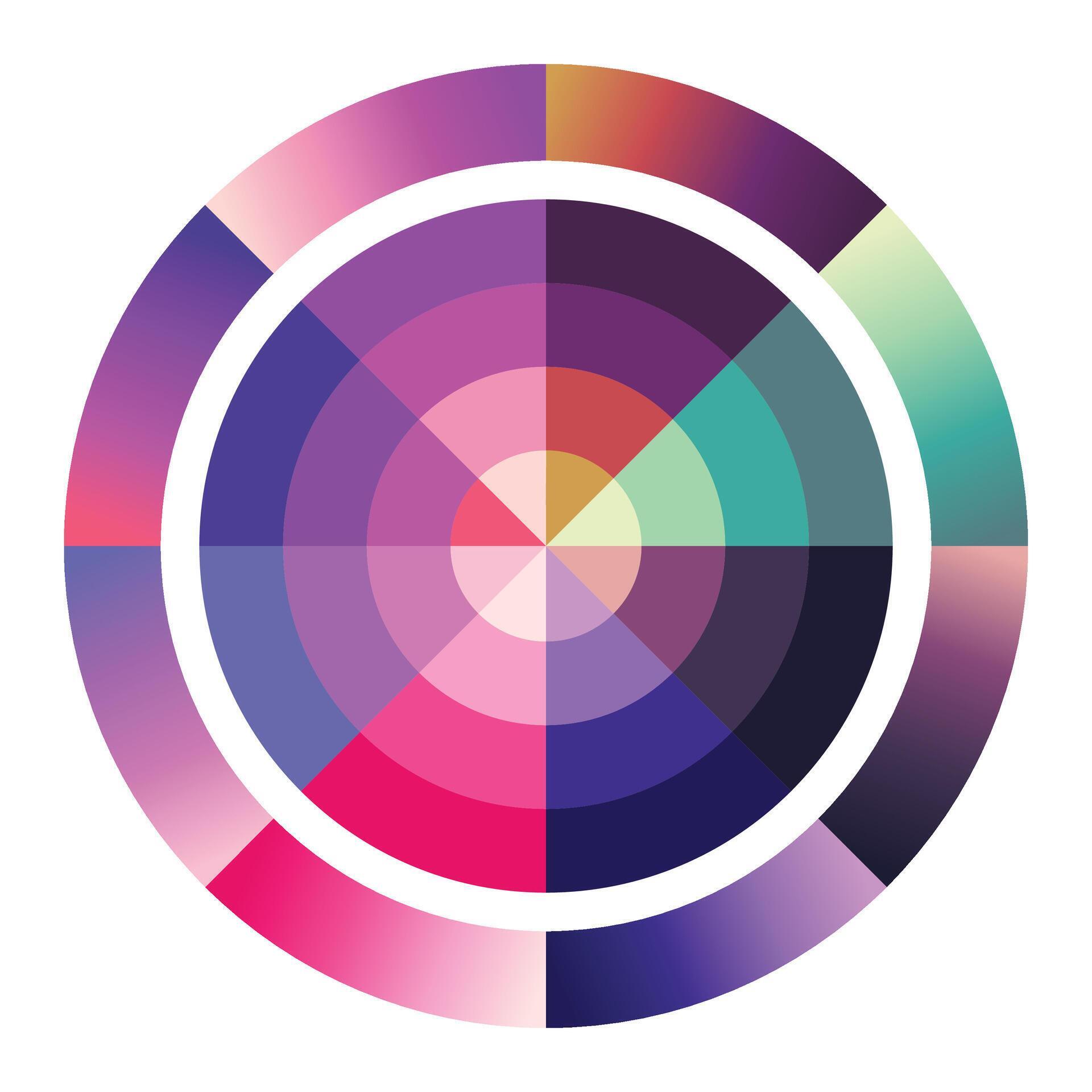 Color wheel color palette design illustration 50103124 Vector Art at ...