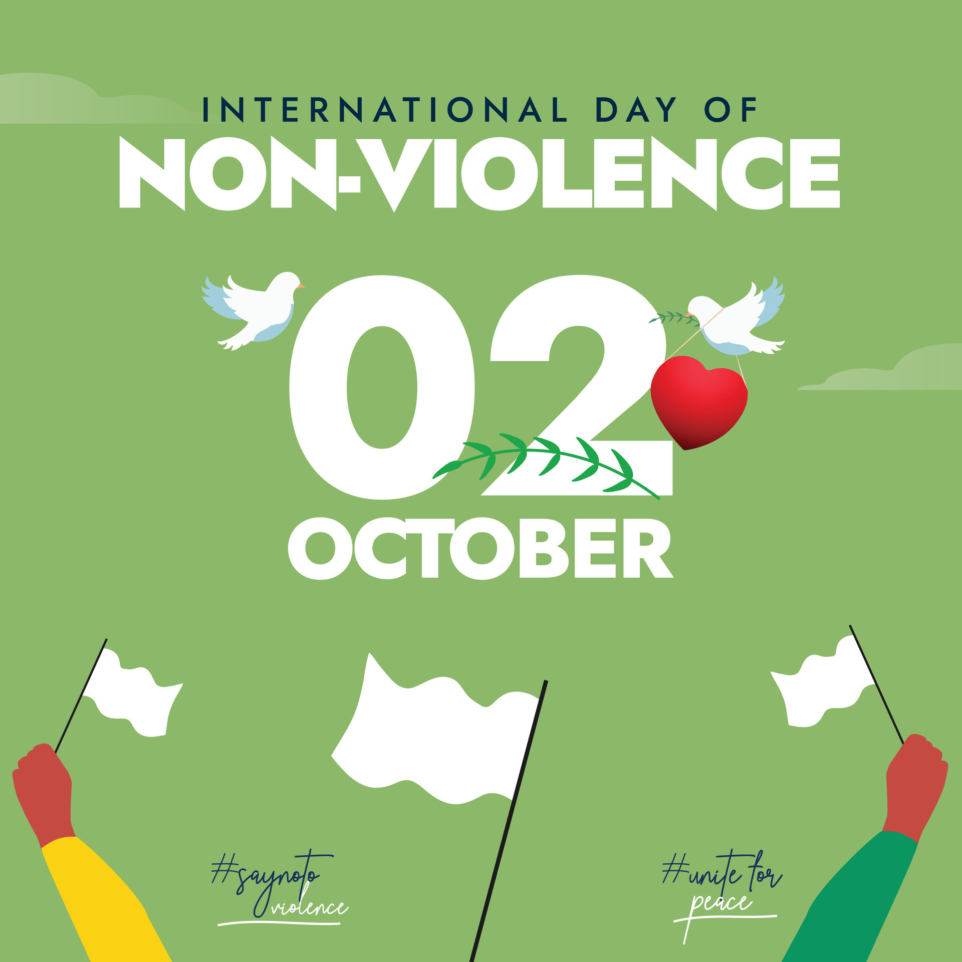 International Day of Non Violence. 2nd October Non violence day ...