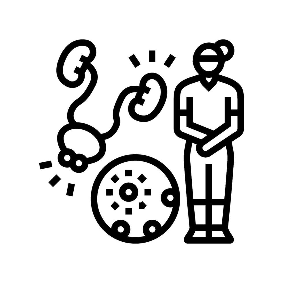 Urinary Tract Infections Woman Disease Line Icon Illustration 50127352