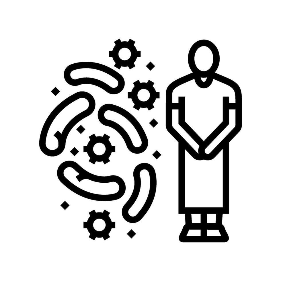 Sexually Transmitted Infections Line Icon Illustration 50127511 Vector