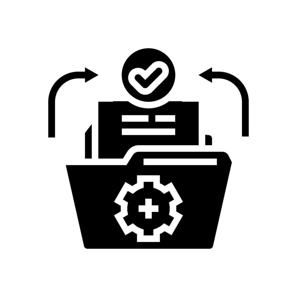 standardization business process glyph icon illustration 50128403 ...