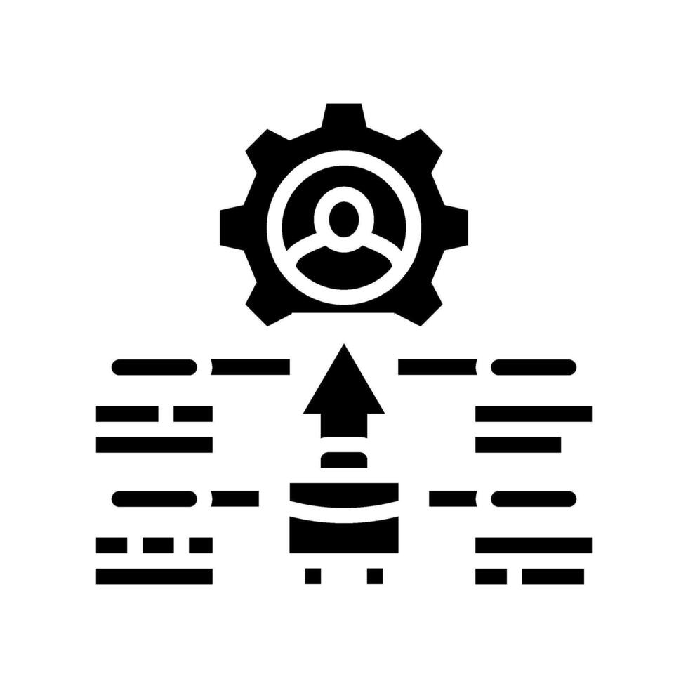 workforce planning business process glyph icon illustration 50128519 ...