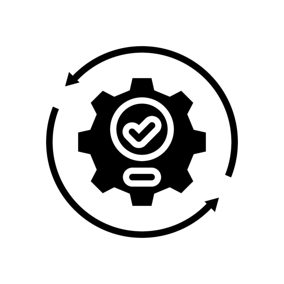 implementation business process glyph icon illustration 50128537 Vector ...