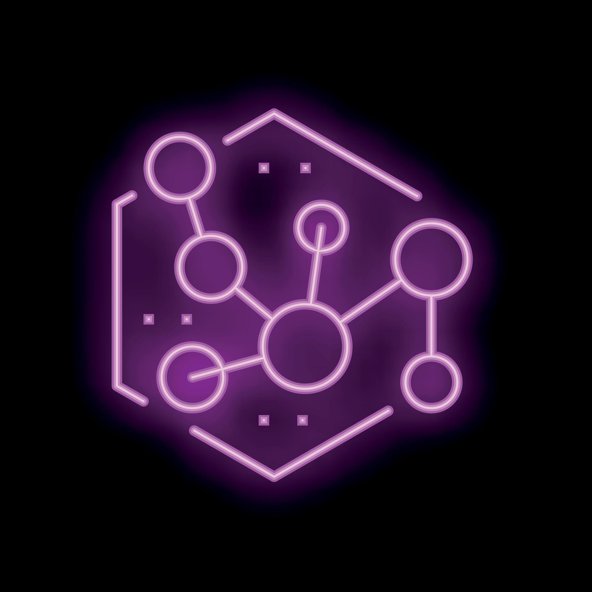 Neon icon of a network representing machine learning algorithm 50138911 Vector Art at Vecteezy
