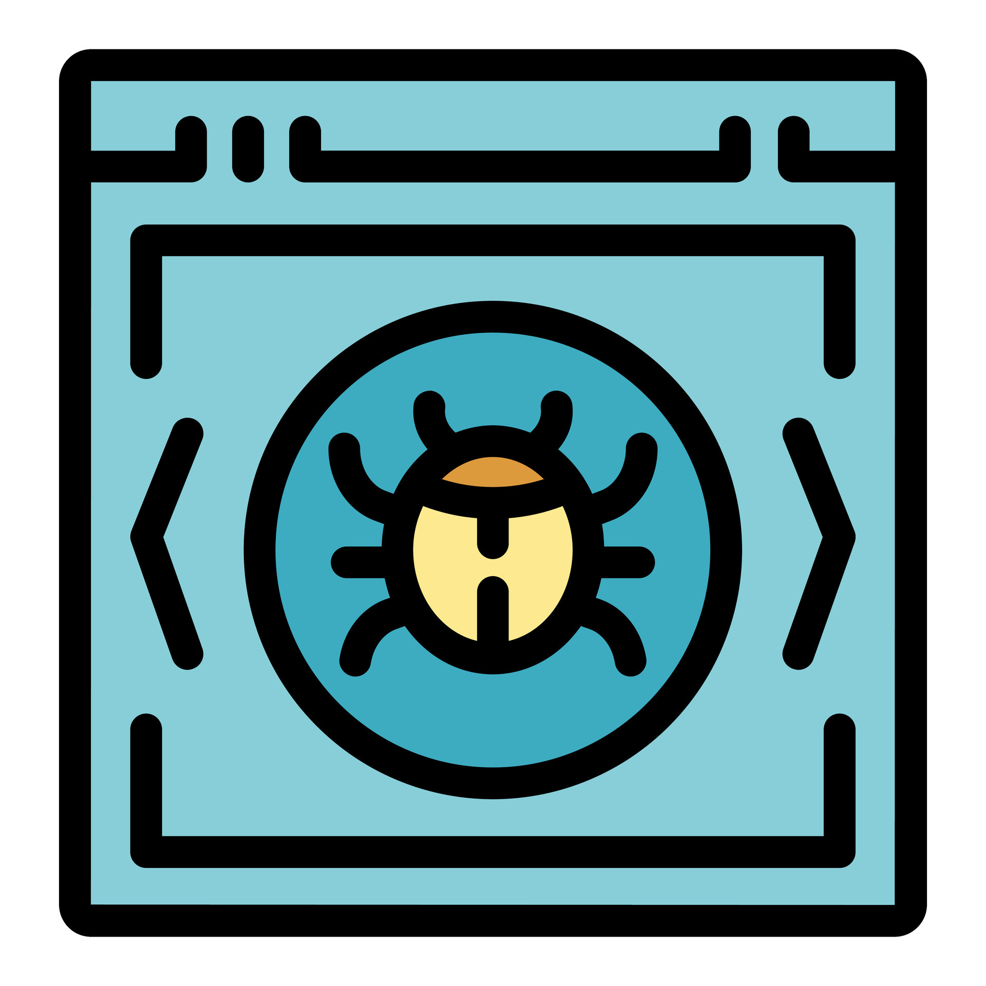 Website Malware Bug Infecting System Icon 50139055 Vector Art At Vecteezy