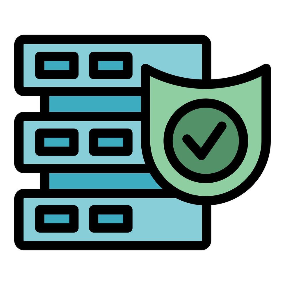 Data Protection Shield Showing Secured Server And Database 50139144
