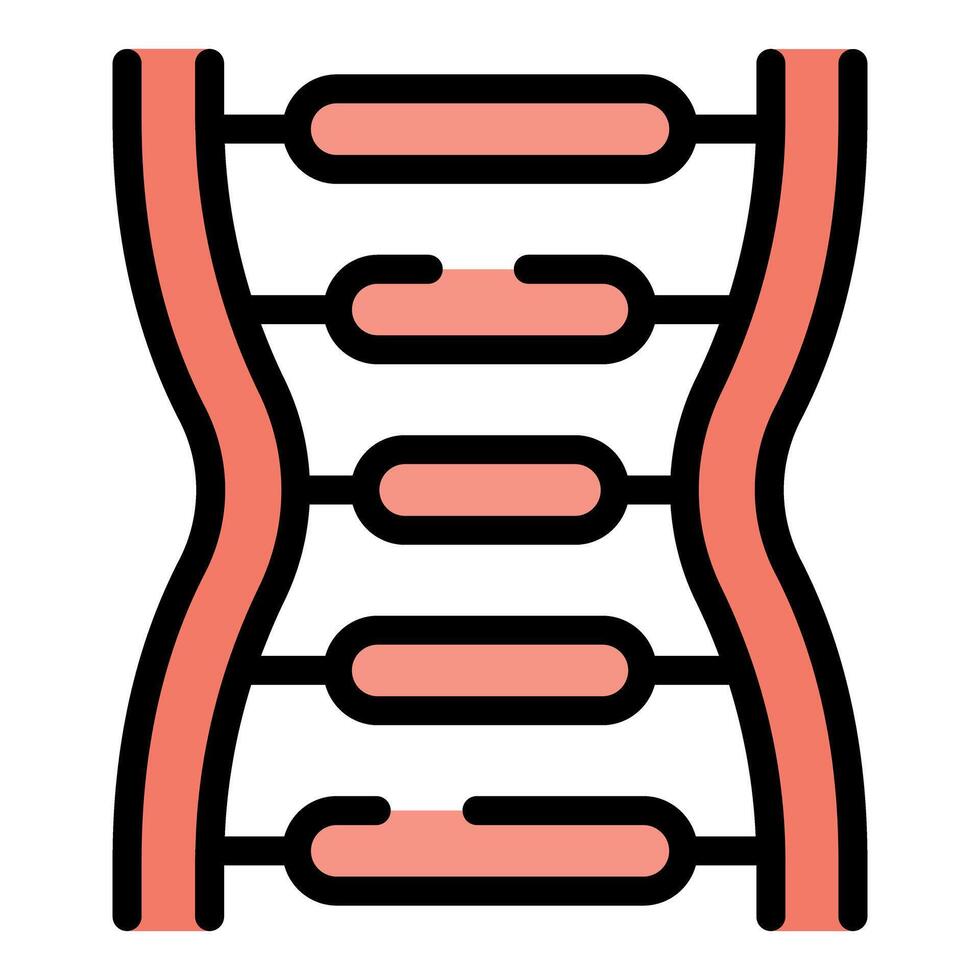 Dna Structure Connecting Lines Forming Double Helix Shape For Science