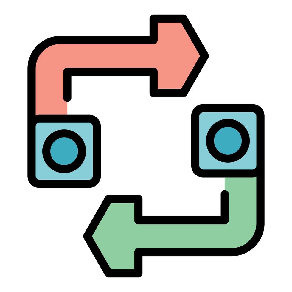 Data exchange between two devices using arrows and circles 50139608 Vector Art at Vecteezy