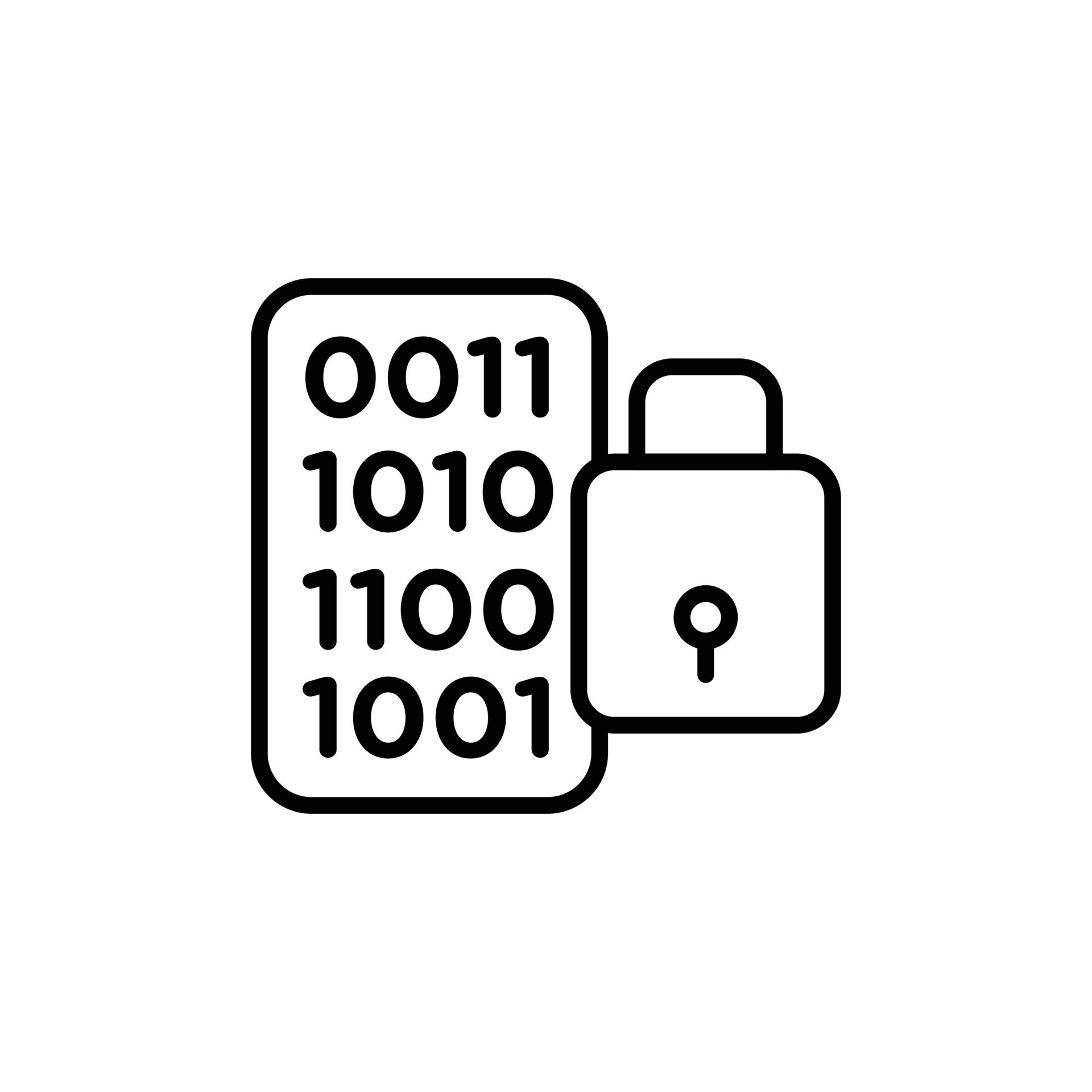 Binary Lock icon 50140762 Vector Art at Vecteezy