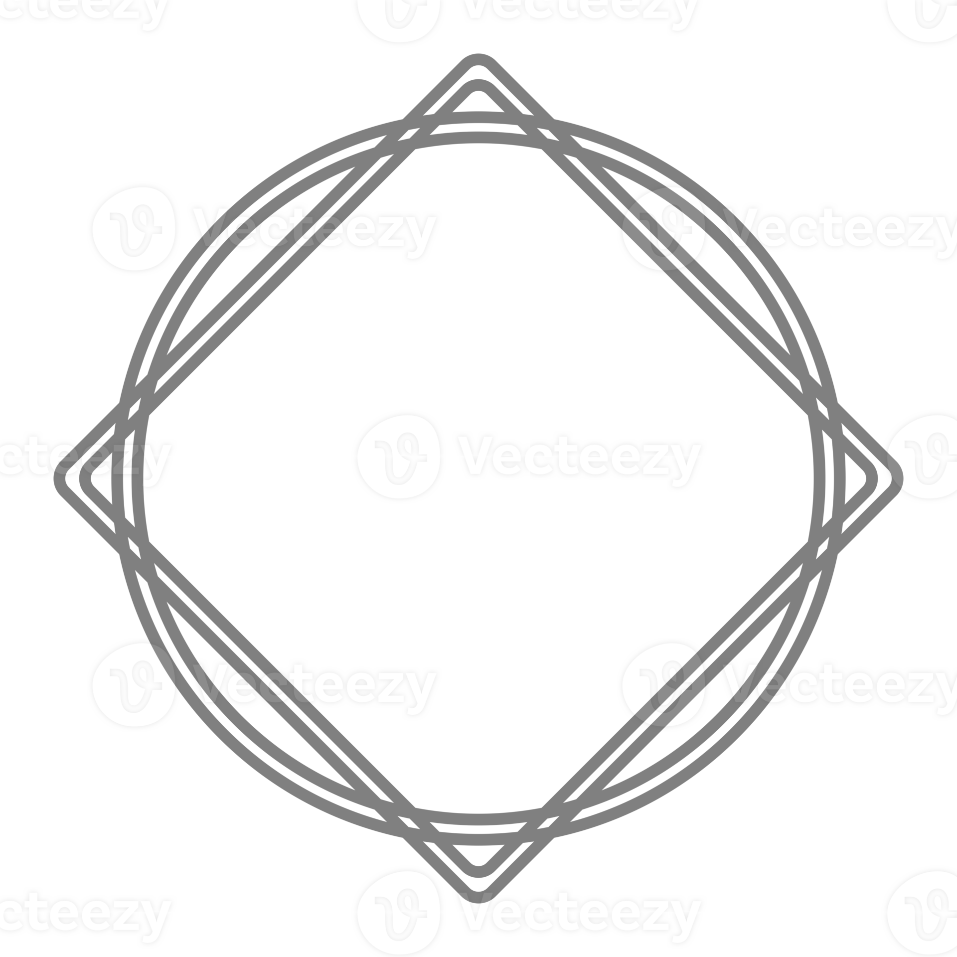 Circle And Rhombus Shape Composition Can Use For Logo Gram Apps