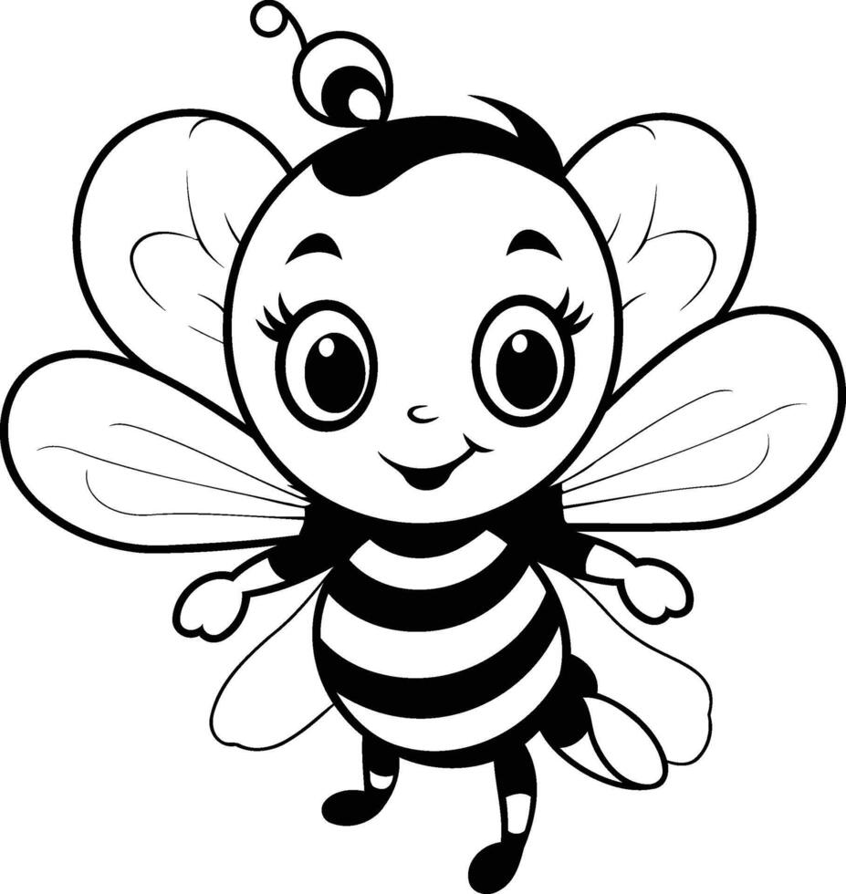 free printable bee coloring pages