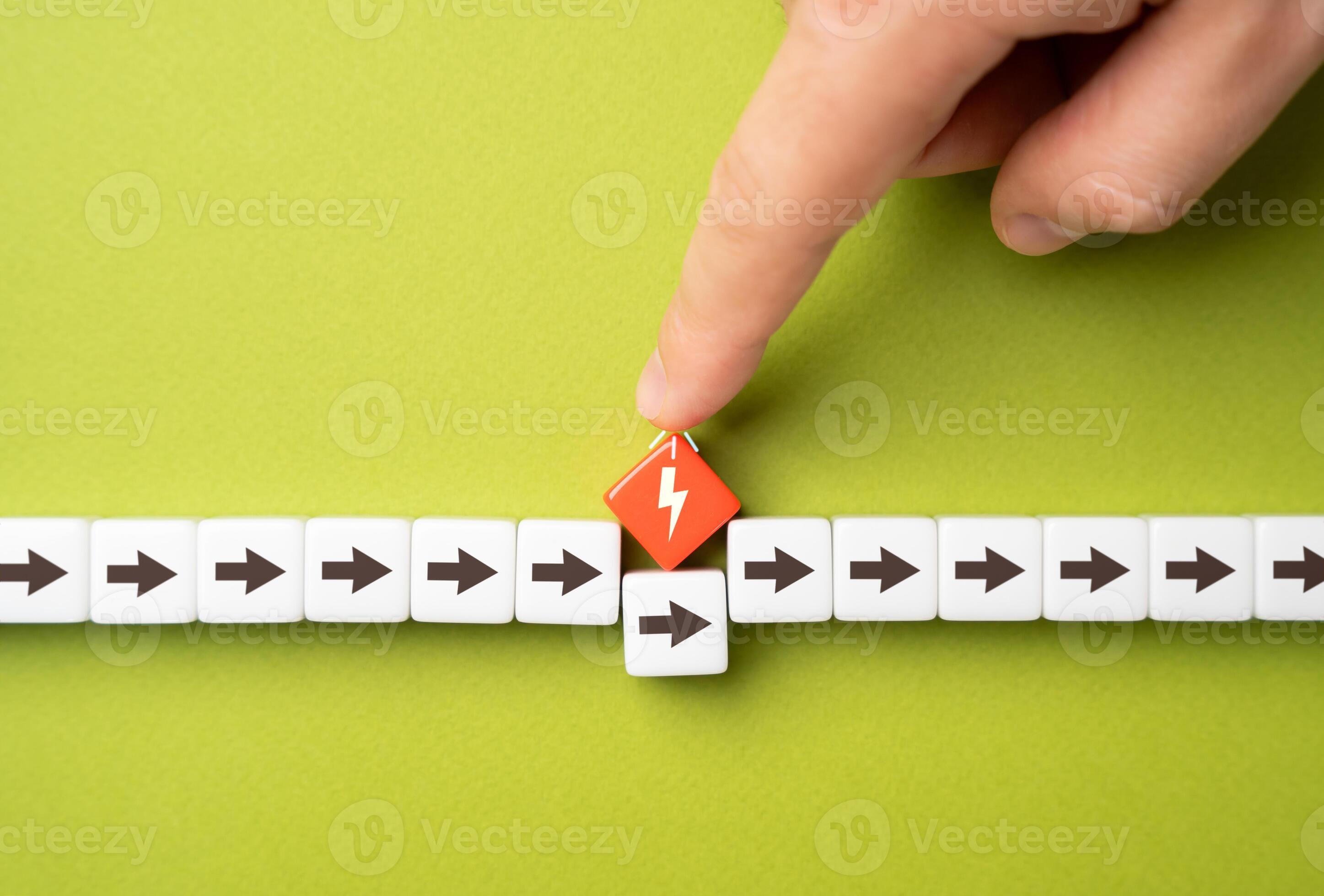 Create an obstacle and stop progress. Set barriers and restrictions ...