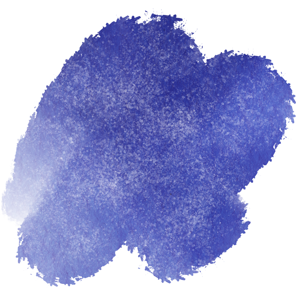 Blue watercolor brush strokes with textured raw grunge effects 50162437 PNG