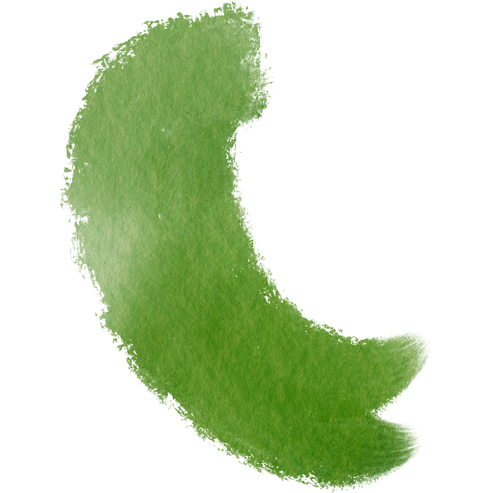 Green Watercolor Brush Strokes With Gritty Hand Drawn Grunge Details 50167677 Png
