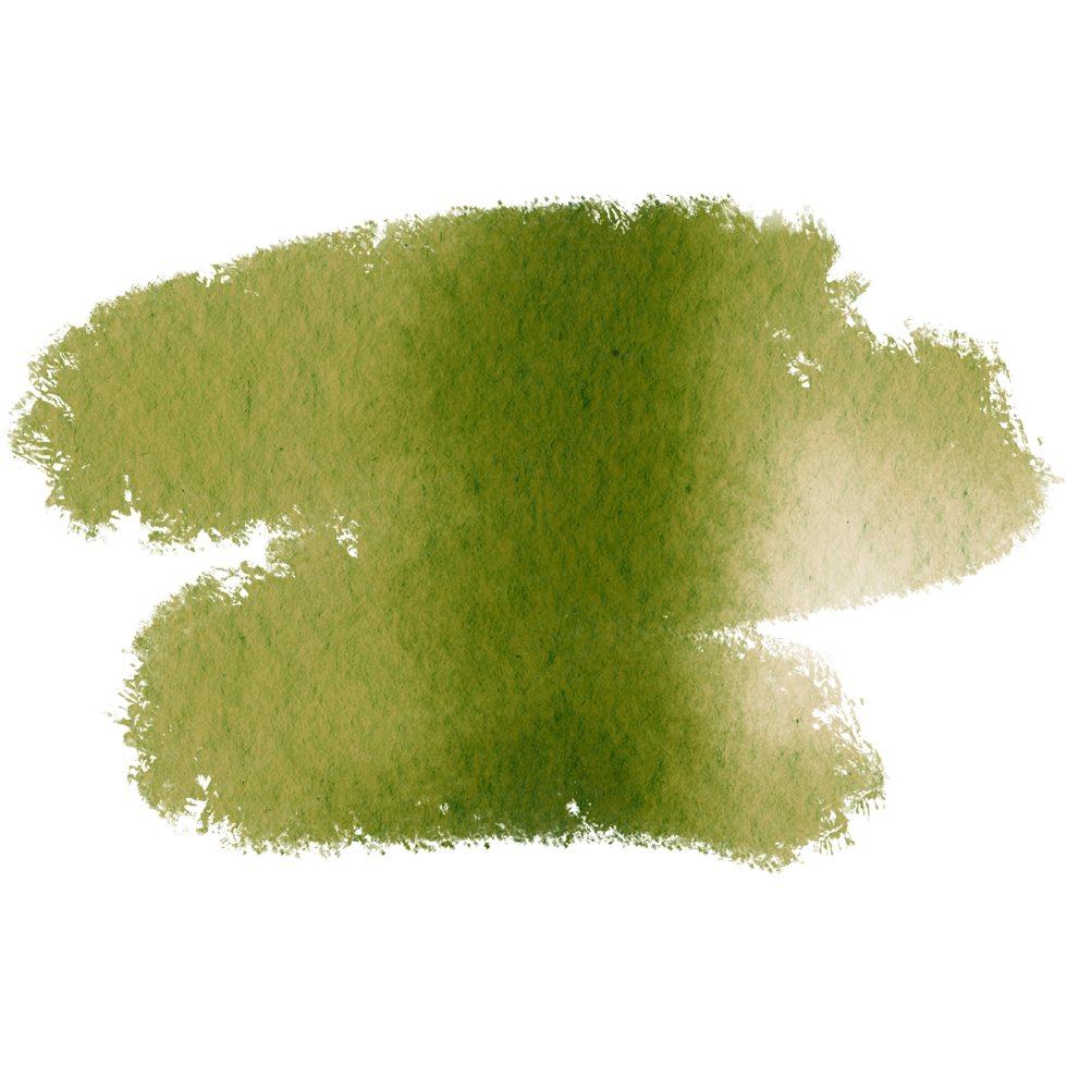 Green Watercolor Brush Strokes With Bold Raw Grunge Inspired Details 50167939 Png