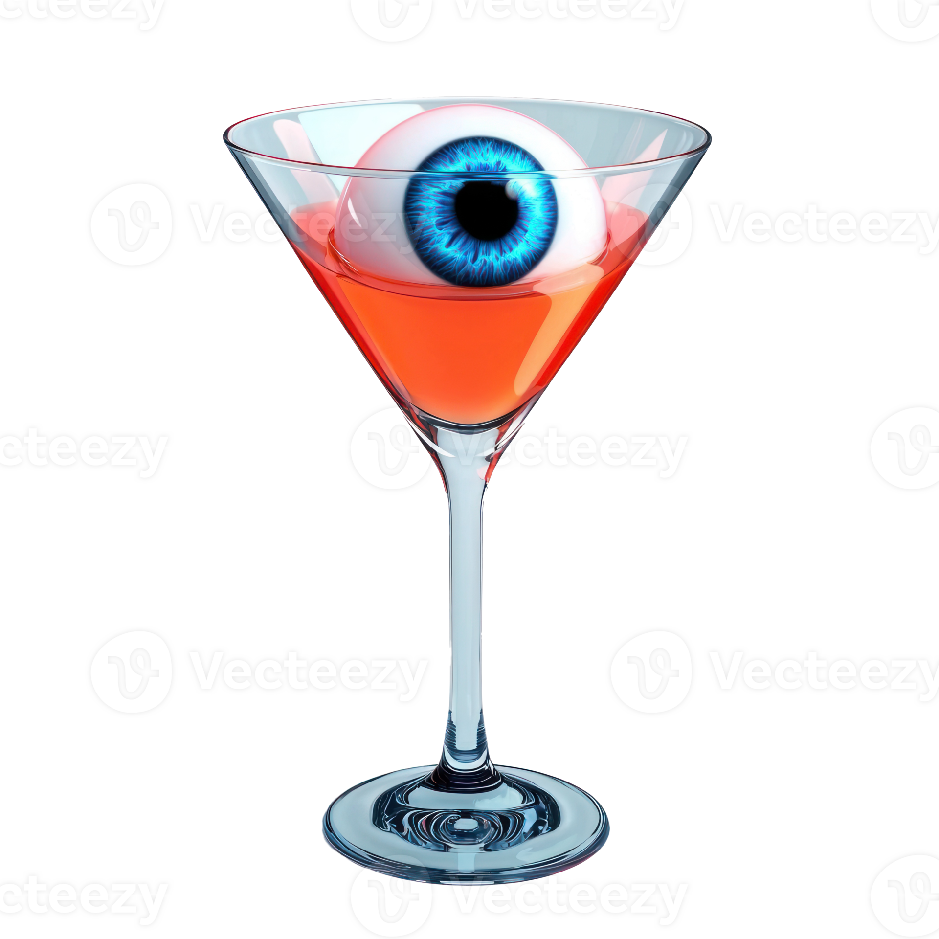 a martini glass with an eye in it 50173088 PNG