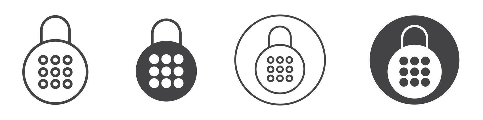 Code lock icon thin line illustration 50191763 Vector Art at Vecteezy