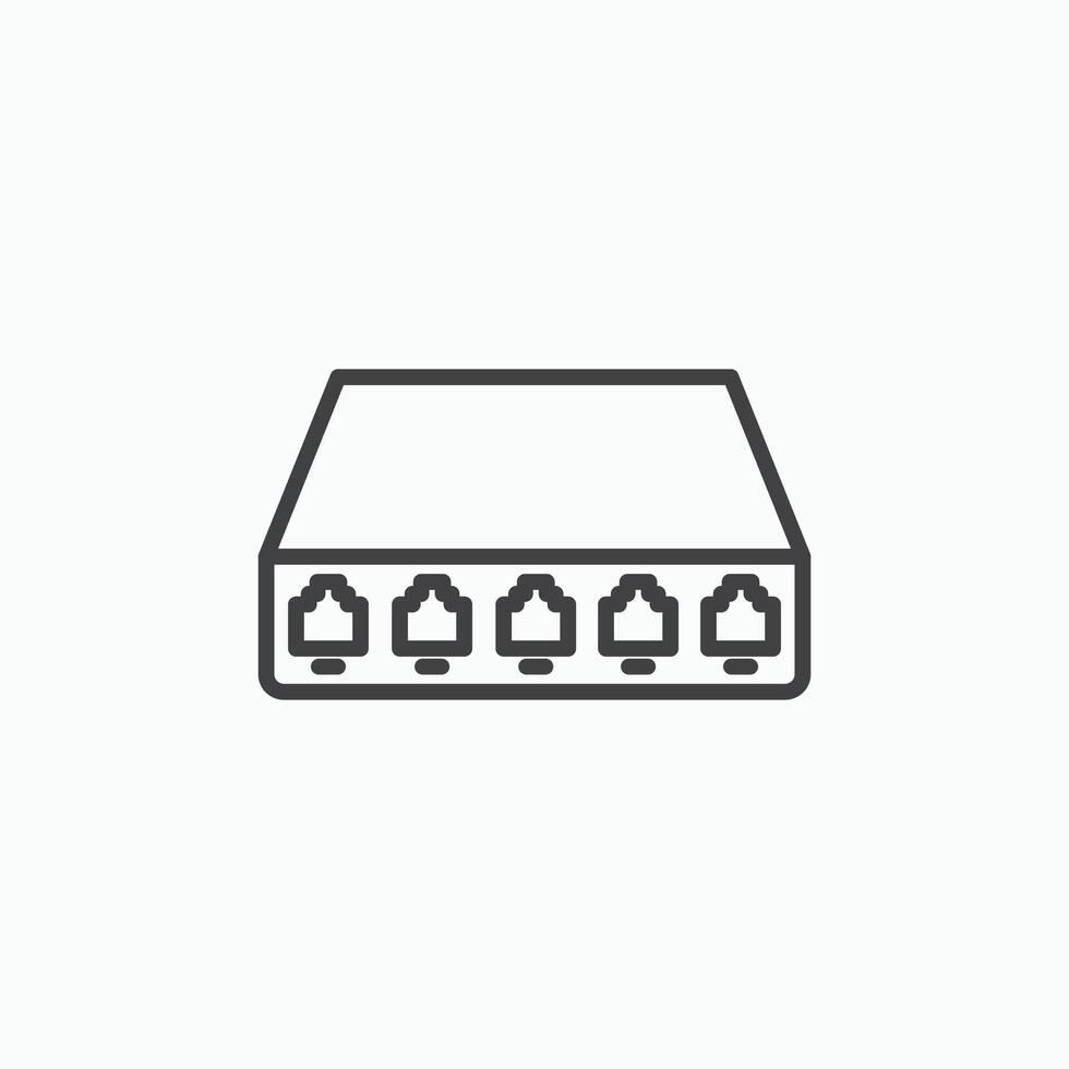 Network switch icon icons in black and white filled style 50197338 ...