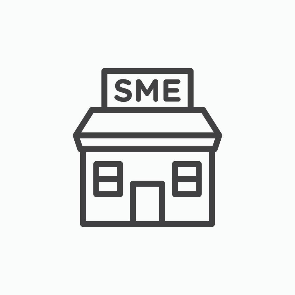 SME icon icons in black and white filled style 50197468 Vector Art at Vecteezy