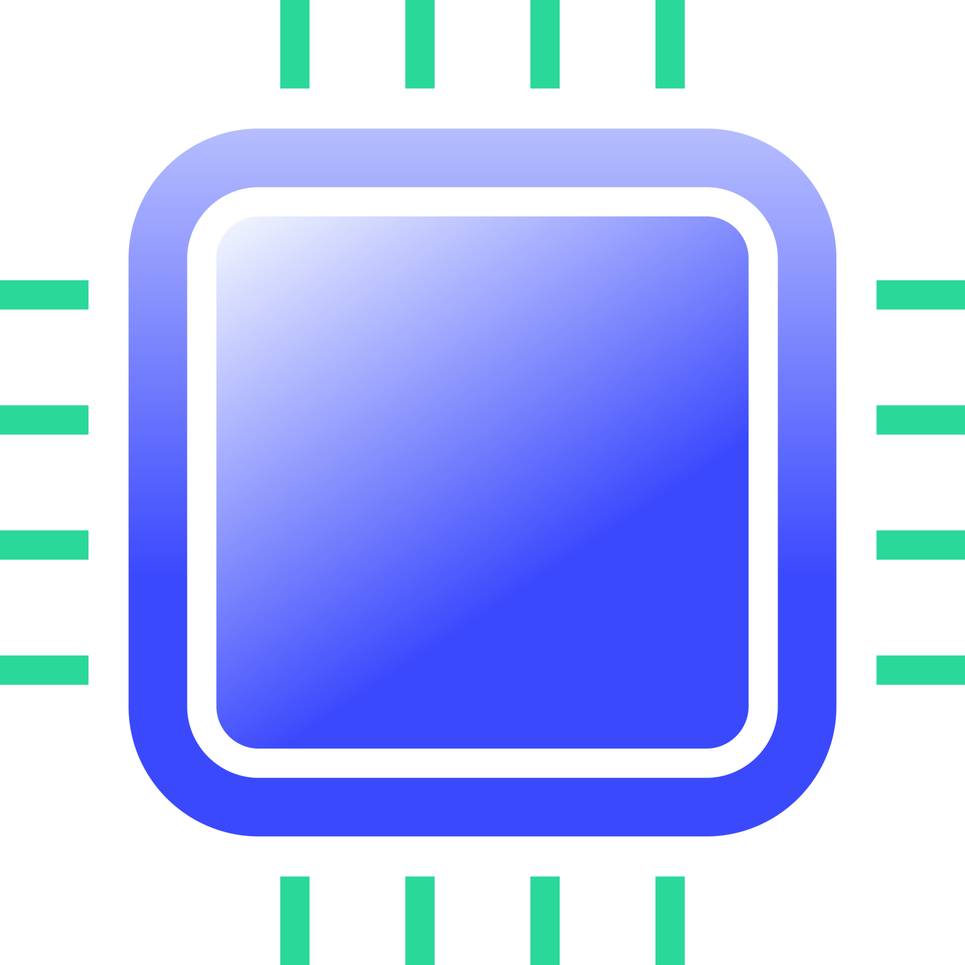 Computer Chip Circuit Board Semiconductors Icons Blue Color 50204845 Png