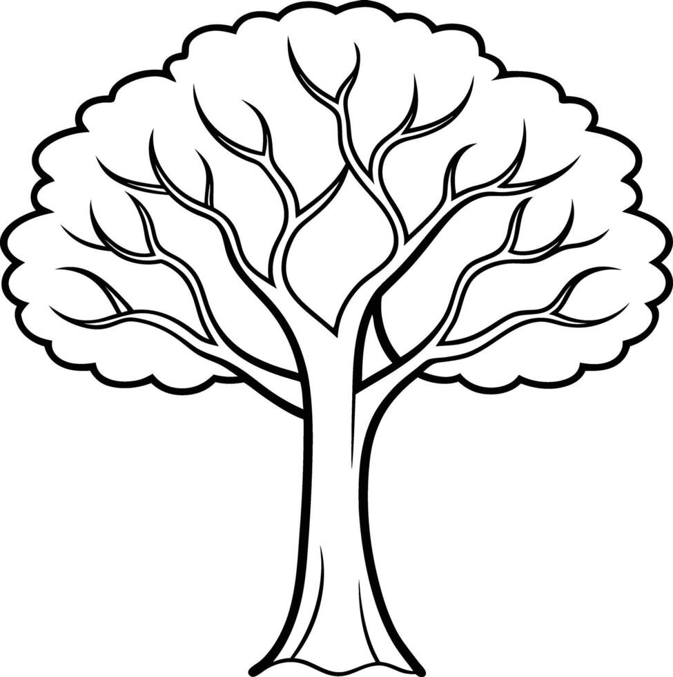 Unique Tree Outline 50210447 Vector Art at Vecteezy