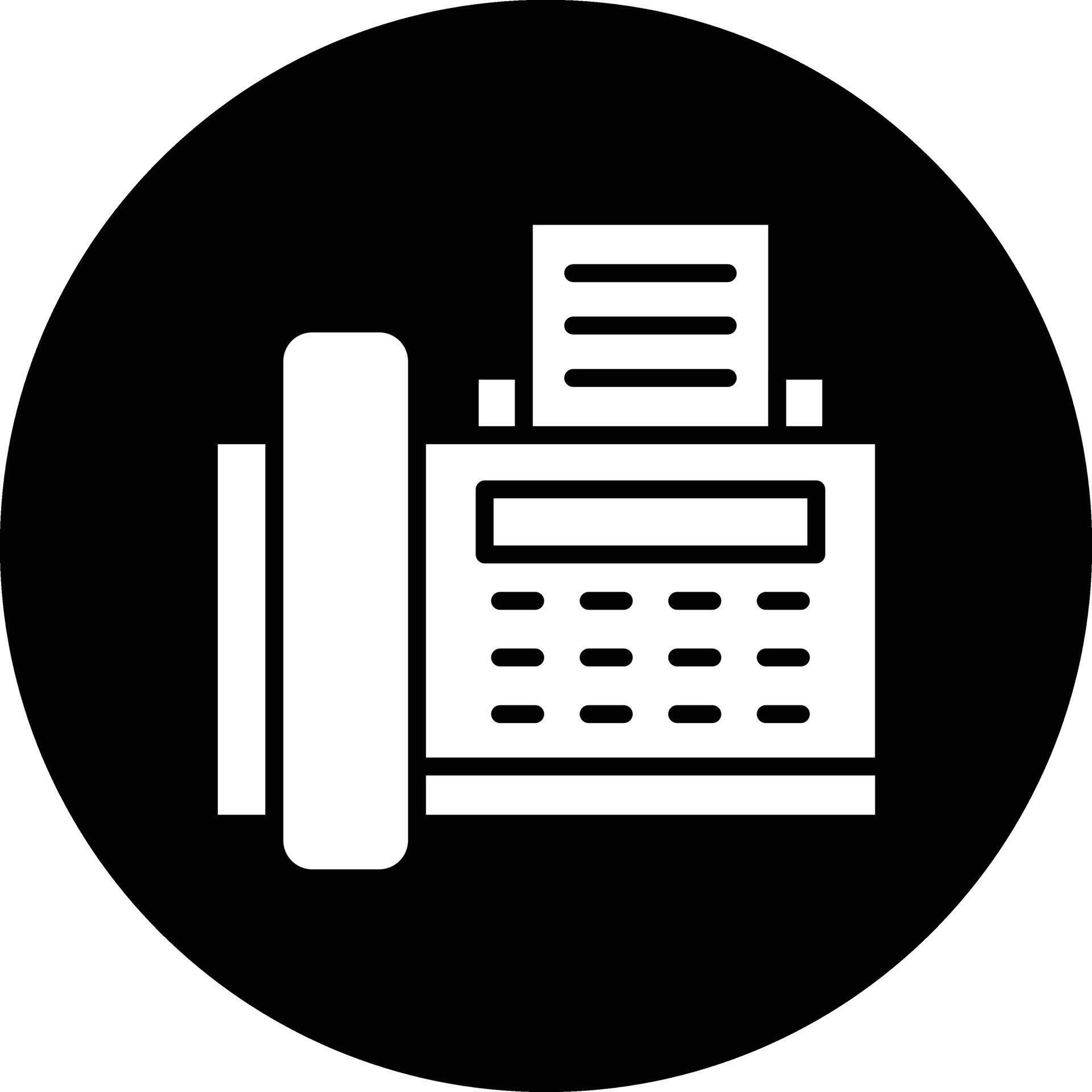 Fax machine Icon Design Illustration 50224711 Vector Art at Vecteezy