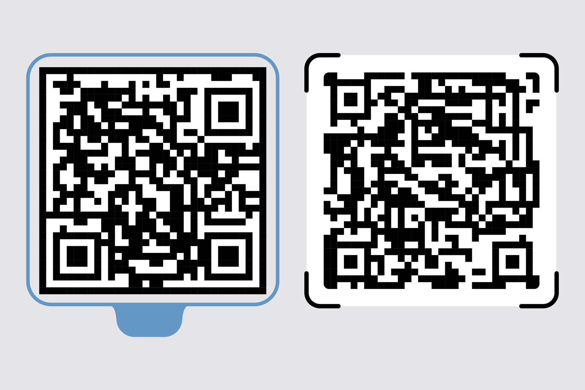 Black Qr Code Icons Isolated On White Background Realistic Qr Code For Mobile App And Website
