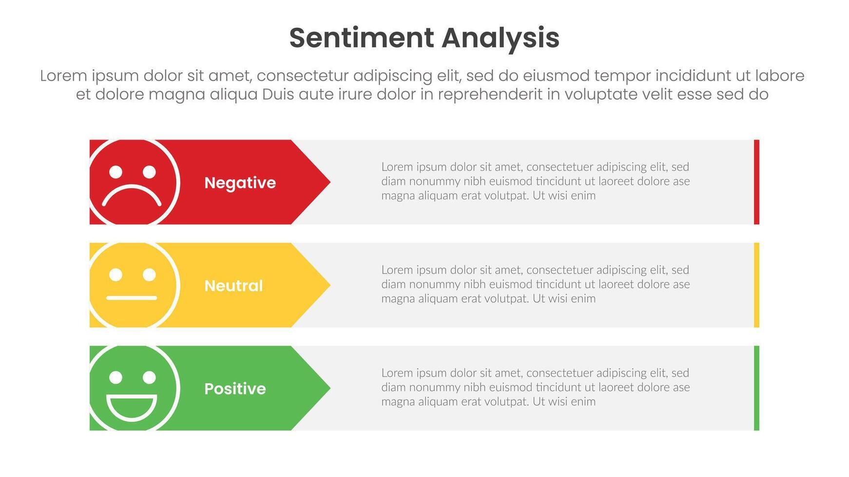 Sentiment Analysis Framework Infographic Template With Long Rectangle
