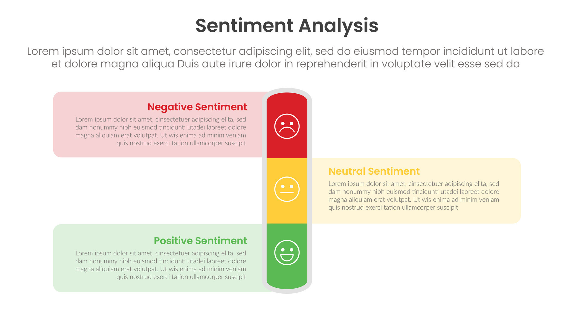 Sentiment Analysis Framework Infographic Template With Vertical Round