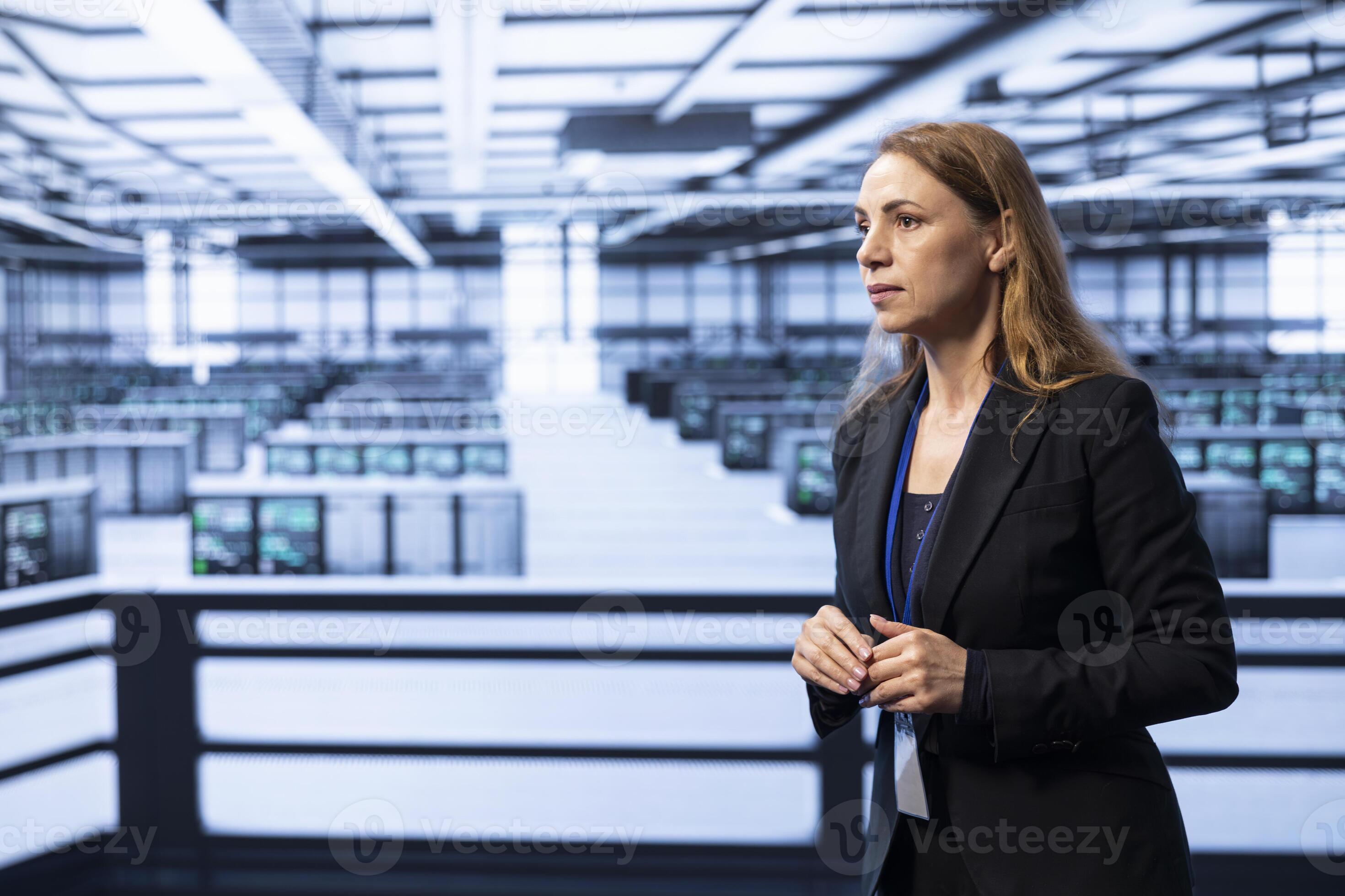 System administrator in data center workspace tracking network traffic ... System administrator in data center workspace tracking network traffic ...