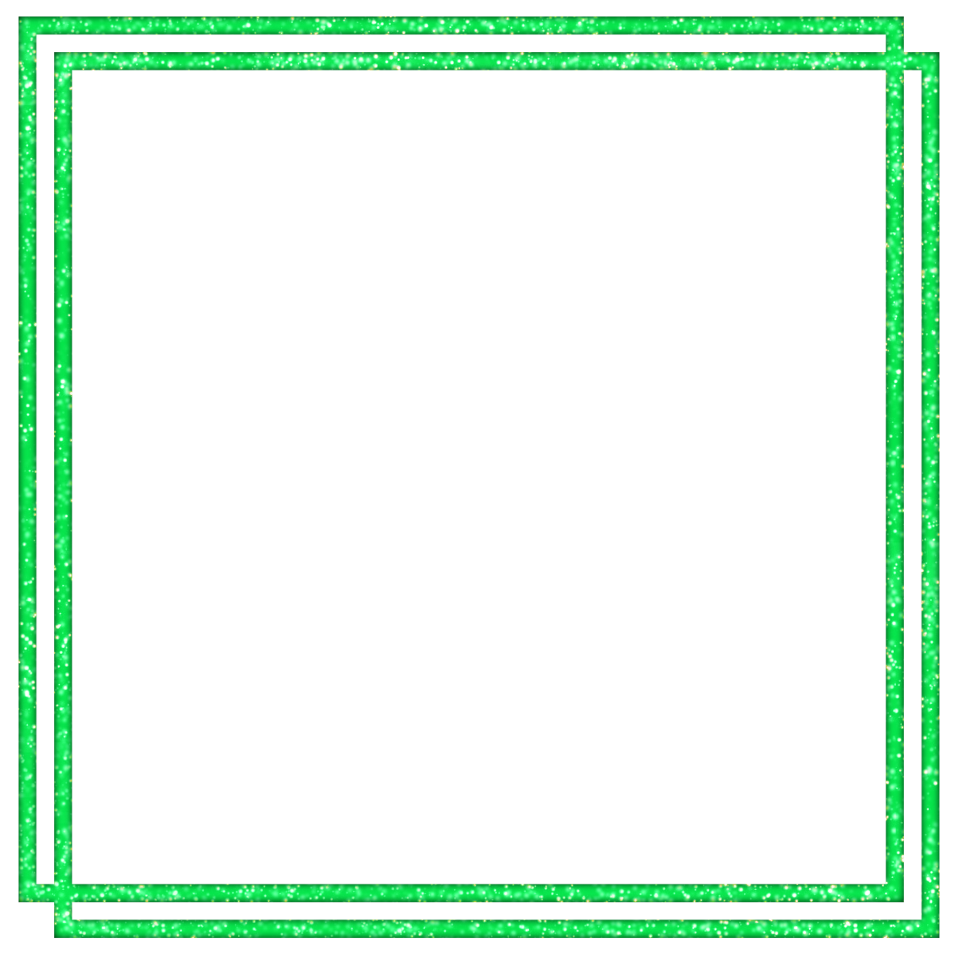 Glittery green square double border frame 50232407 PNG Glittery green square double border frame 50232407 PNG