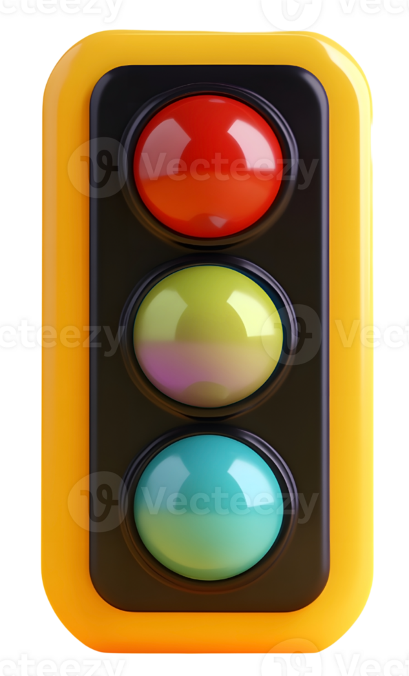 A traffic light with colorful buttons 50233171 PNG