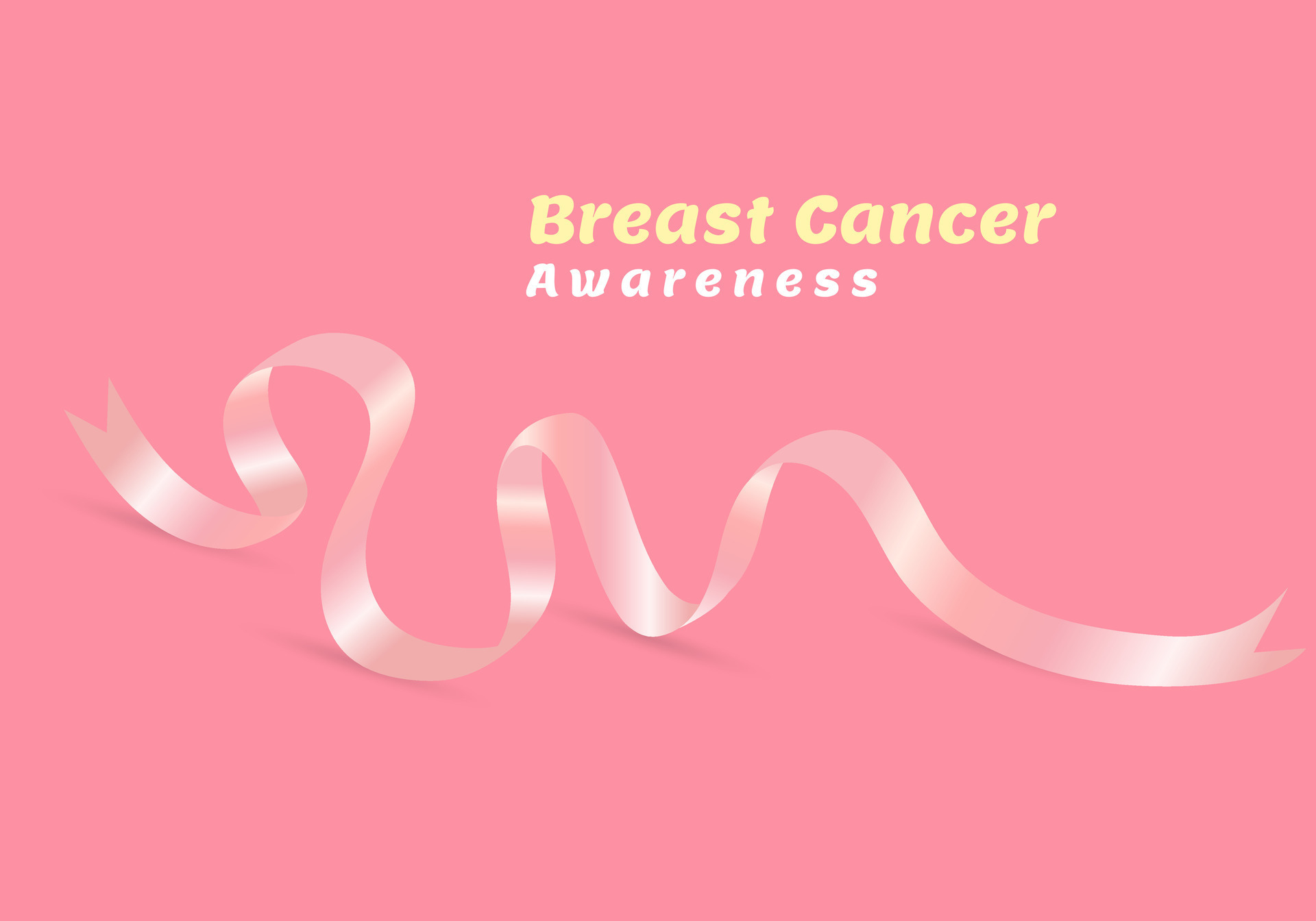 A Breast Cancer Awareness Pink Ribbons And Breast Cancer Awareness