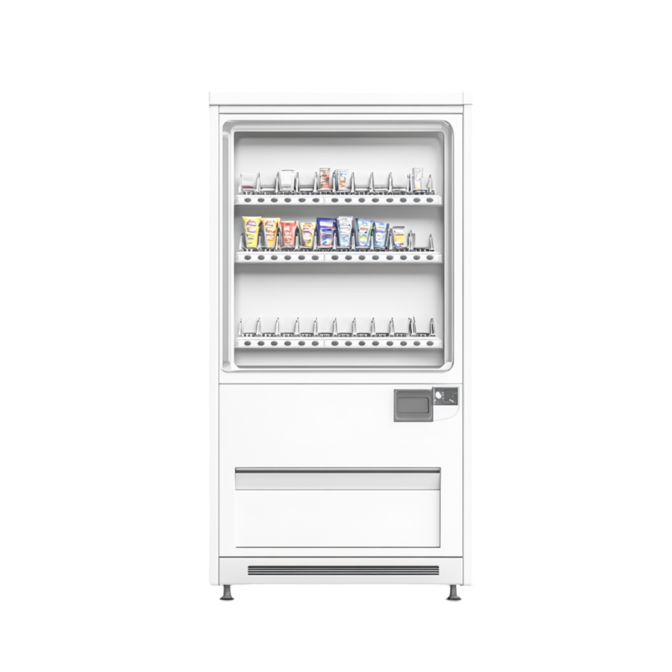 Modern White Vending Machine for Snacks and Drinks 50242392 PNG