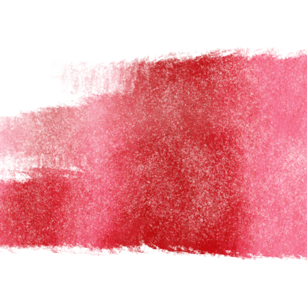 A Textured Red Stroke Combining Coarse Grunge Features With Soft