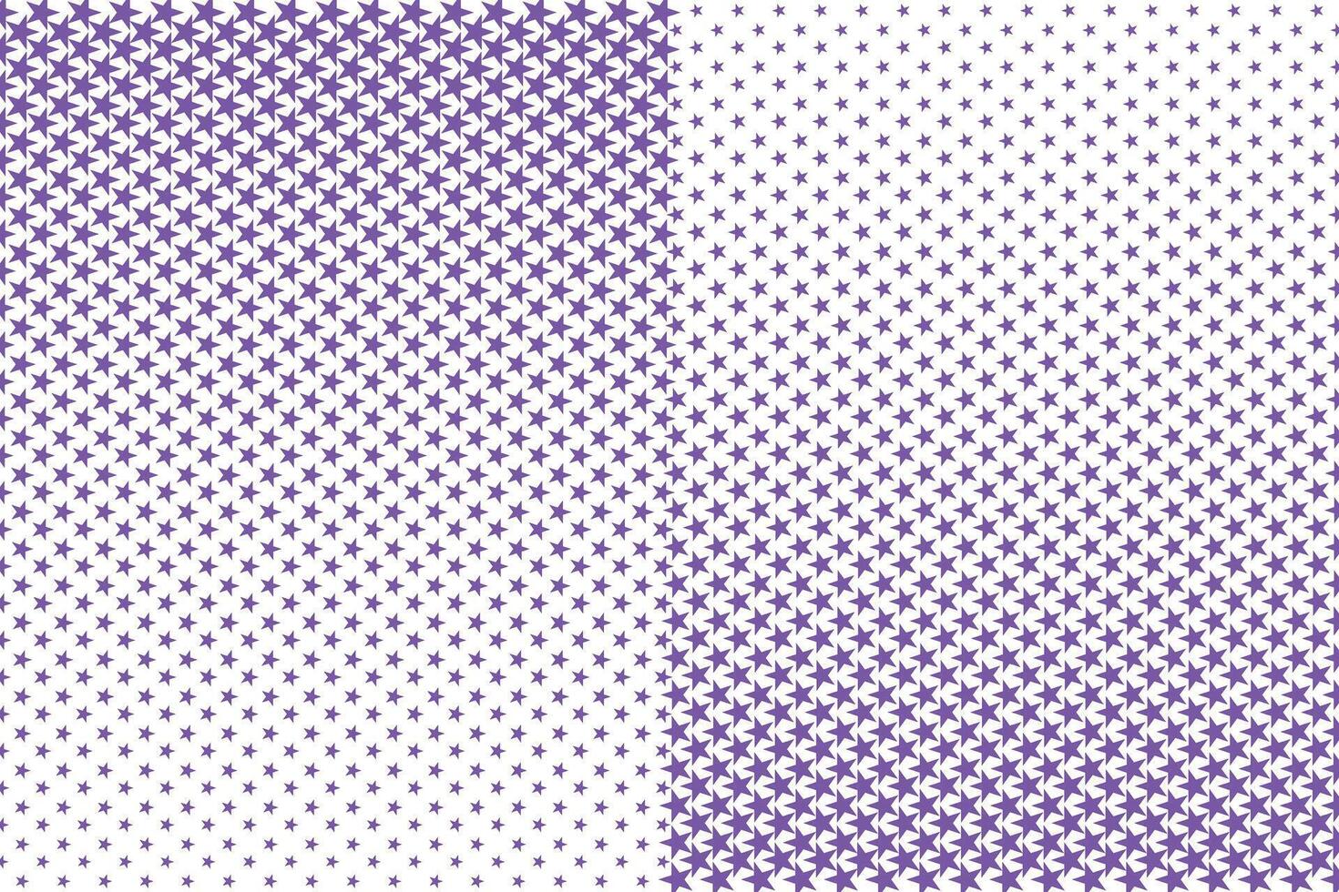 Simple Abstract Violet Color Halftone Star Blend Pattern A Set Of