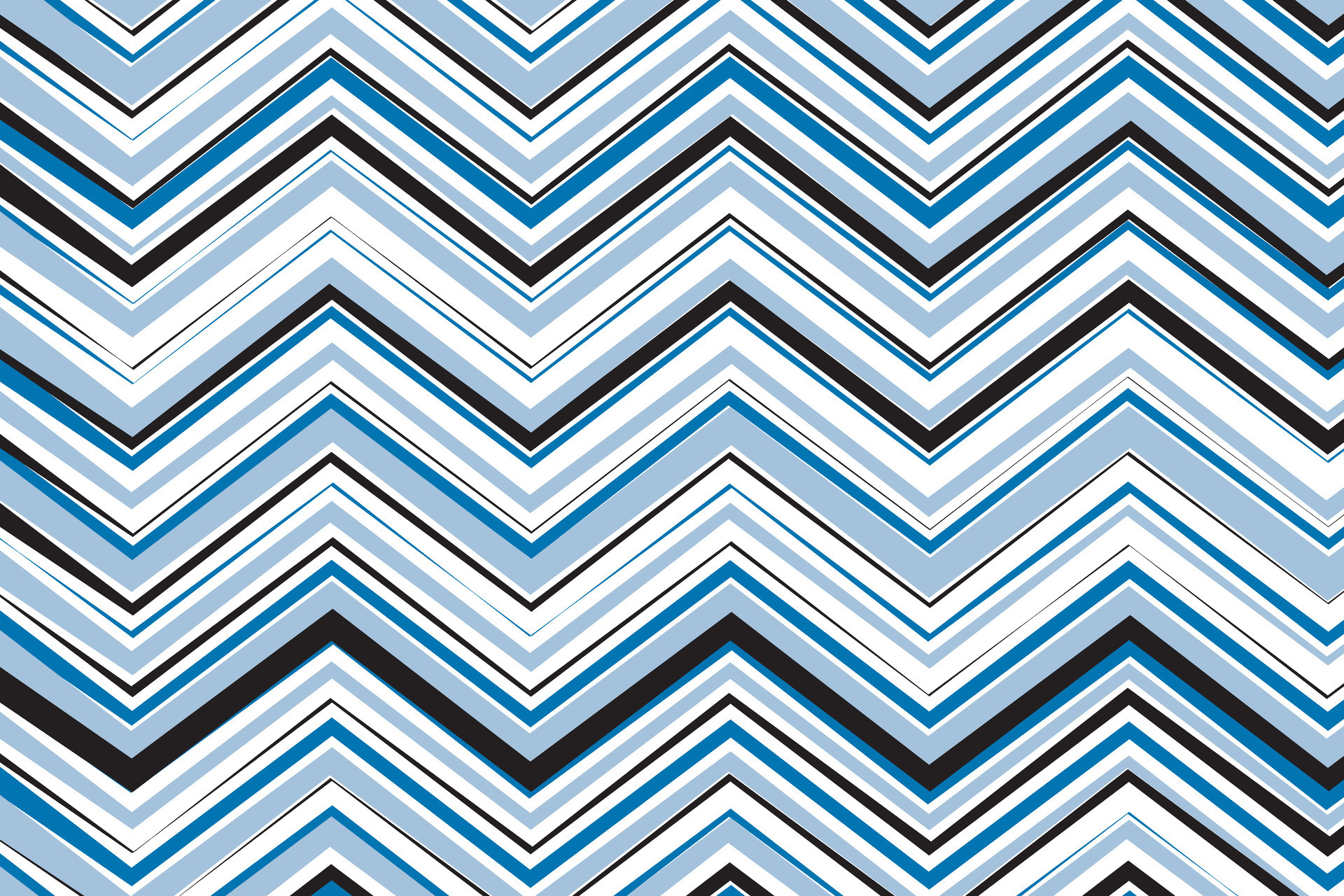 Simple Abstract Lite Soft Sky Black Color Thin To Thick Zig Zag Line