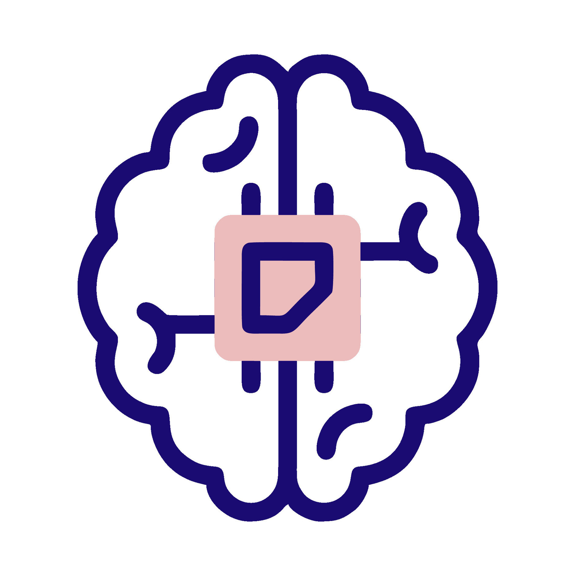 a brain with a computer chip in it 50270602 Vector Art at Vecteezy