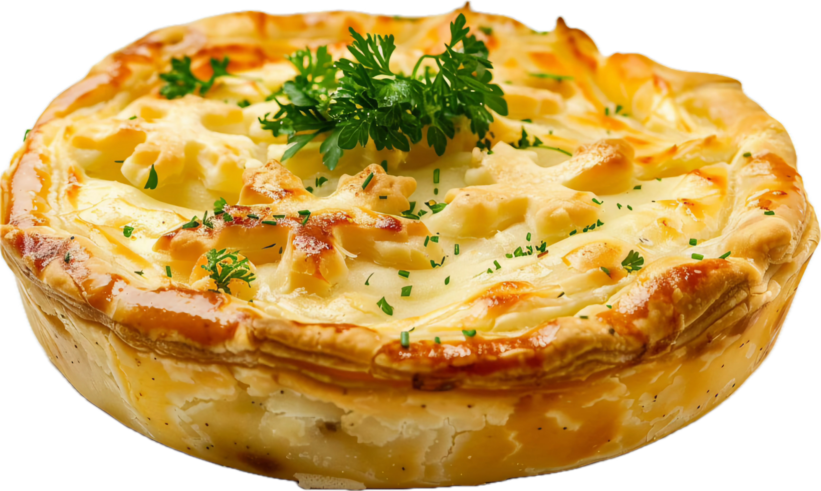 Golden Baked Chicken Pot Pie With Herbs 50277342 Png
